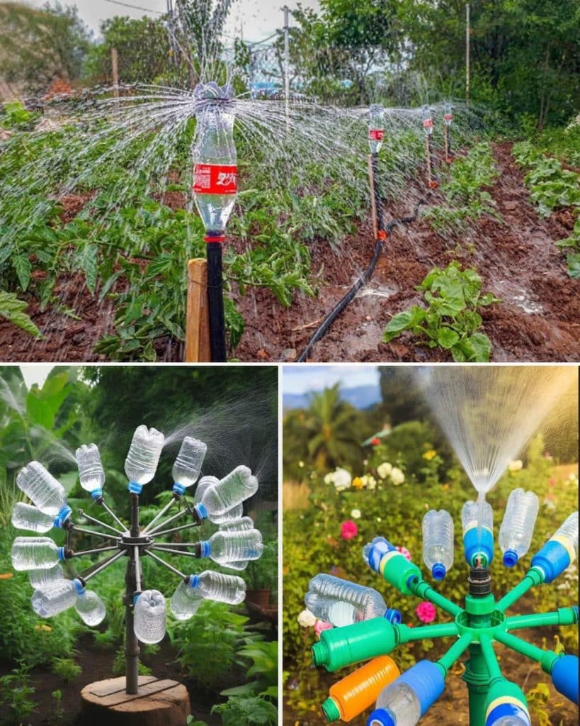 How to Make a Rotating Irrigation System Using Plastic Bottles – Garden ...