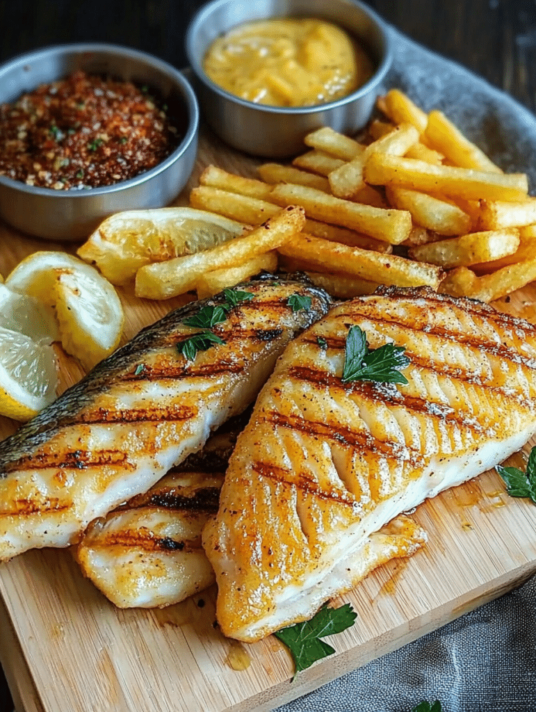 Grilled Fish with Crispy Fries – Garden Tricks