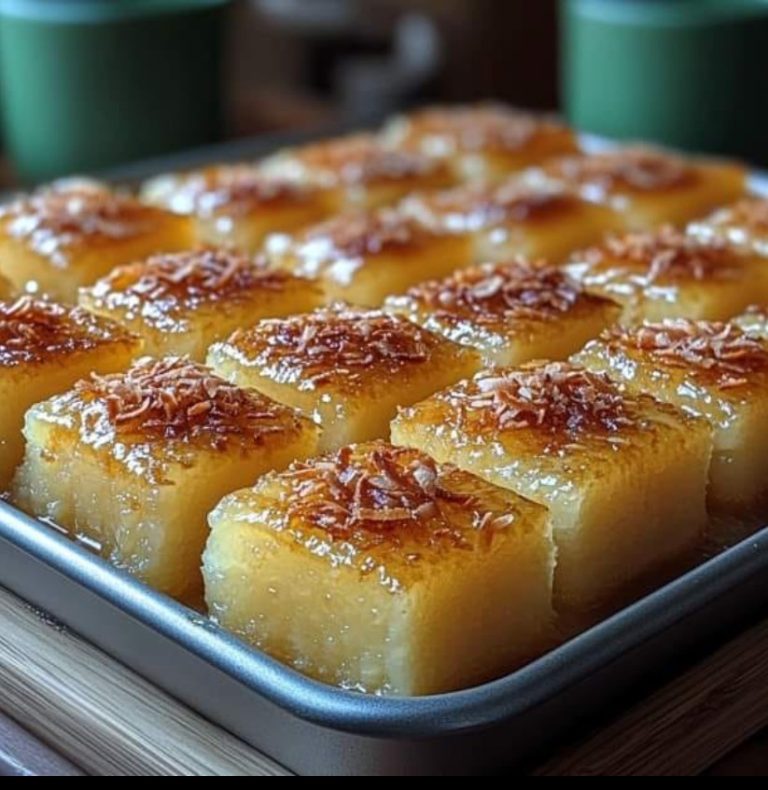 Cassava Cake with Macapuno – Garden Tricks