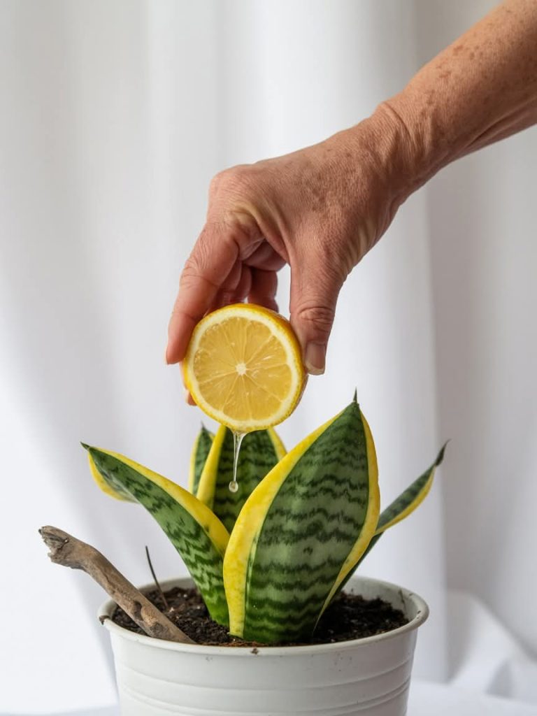Snake Plant & Lemon Juice – Garden Tricks