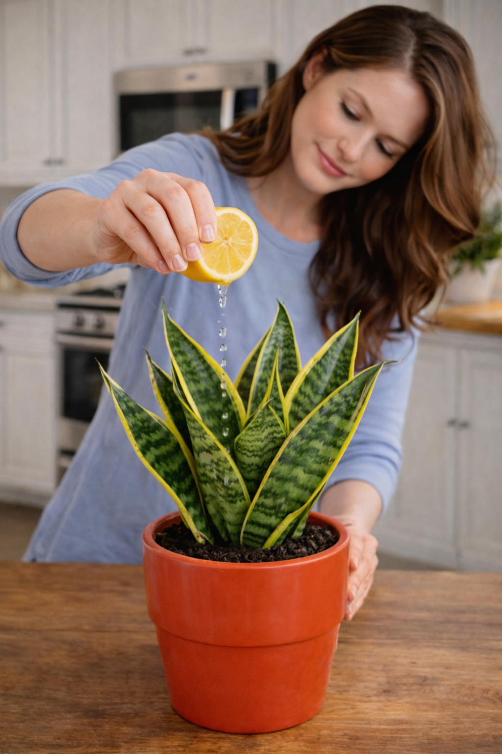 The Simple Lemon Water Trick That Makes Snake Plants Grow Faster and ...