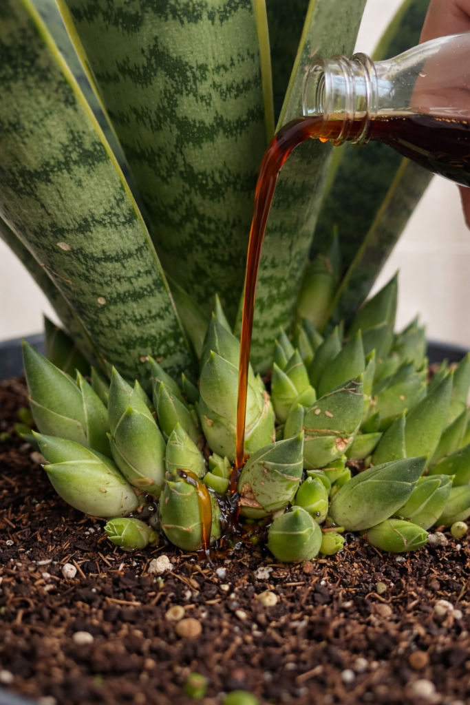 How One Simple Ingredient Triggers Rapid Snake Plant Pup Growth Indoors ...