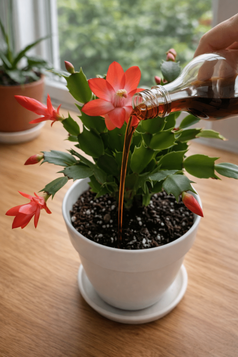 Why Gardeners Are Pouring This Dark Liquid on Christmas Cactus — And ...
